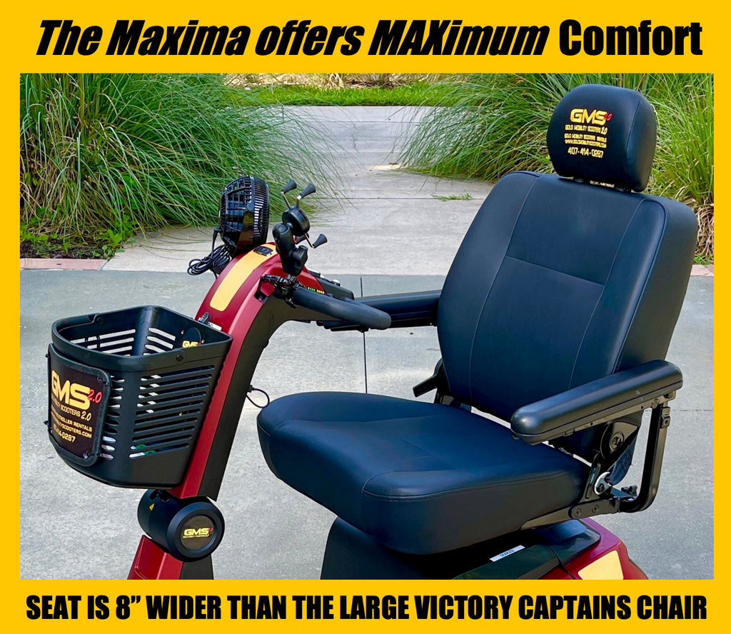Pride Maxima - 500LB Capacity Speciality Mobility Scooter Rental - THE ...